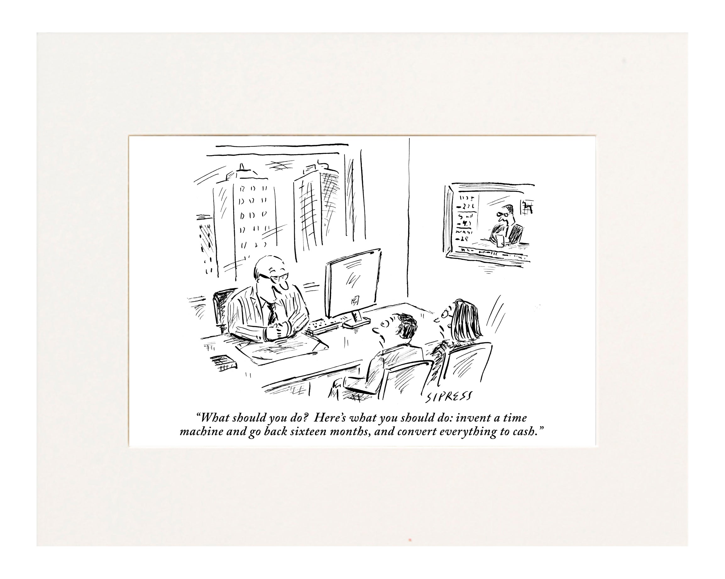 David Sipress Invent a Time Machine Cartoon Print – CartoonStock