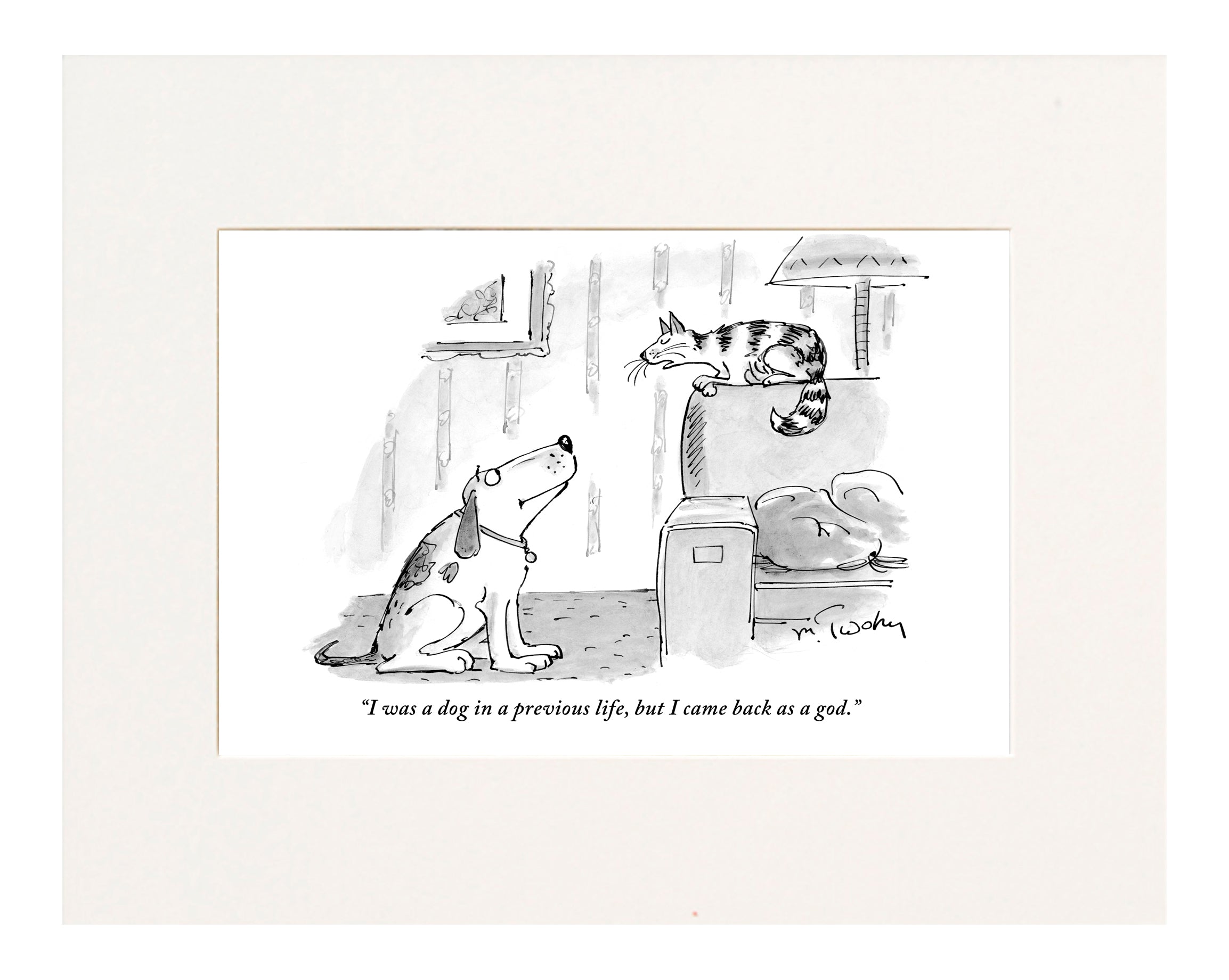 Mike Twohy I Came Back as a God Cartoon Print – CartoonStock