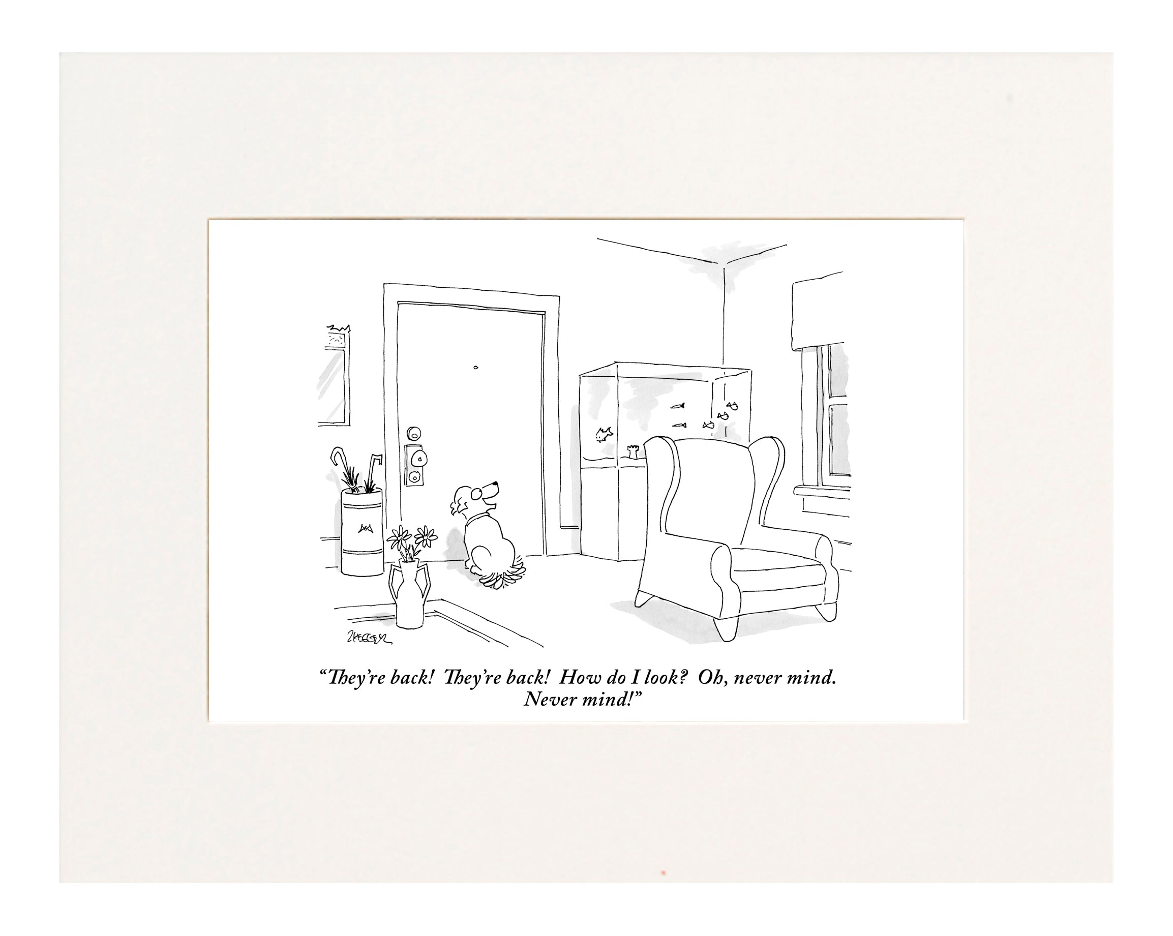 Jack Ziegler They're back! They're back! Cartoon Print – CartoonStock