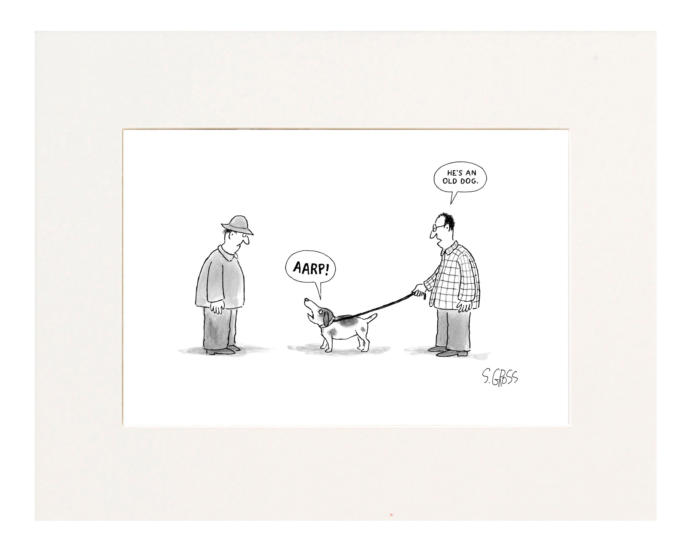 Sam Gross He's an Older Dog Cartoon Print – CartoonStock