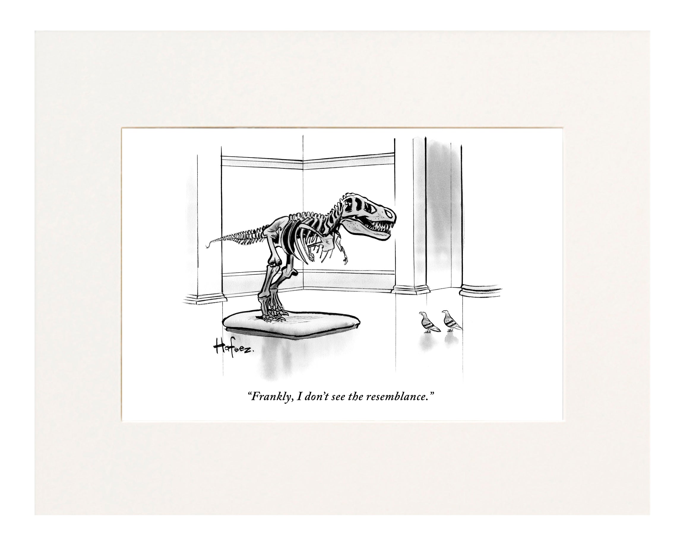 Kaamran Hafeez I Don't see the Resemblance Cartoon Print – CartoonStock