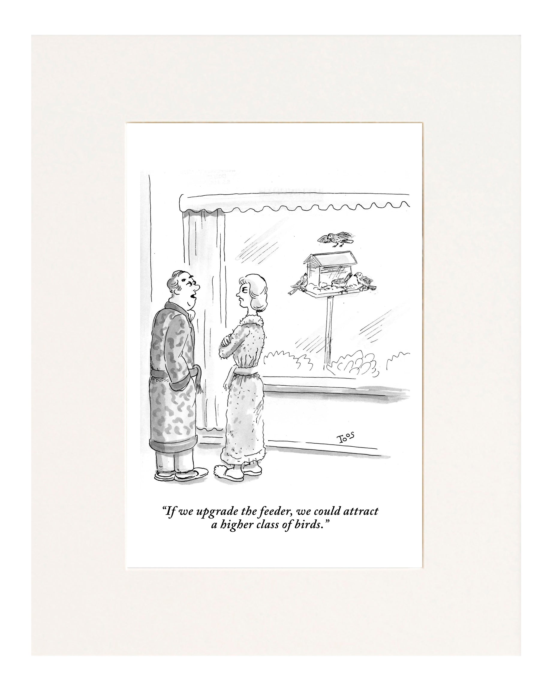 Andrew Toos Higher Class of Birds Cartoon Print – CartoonStock