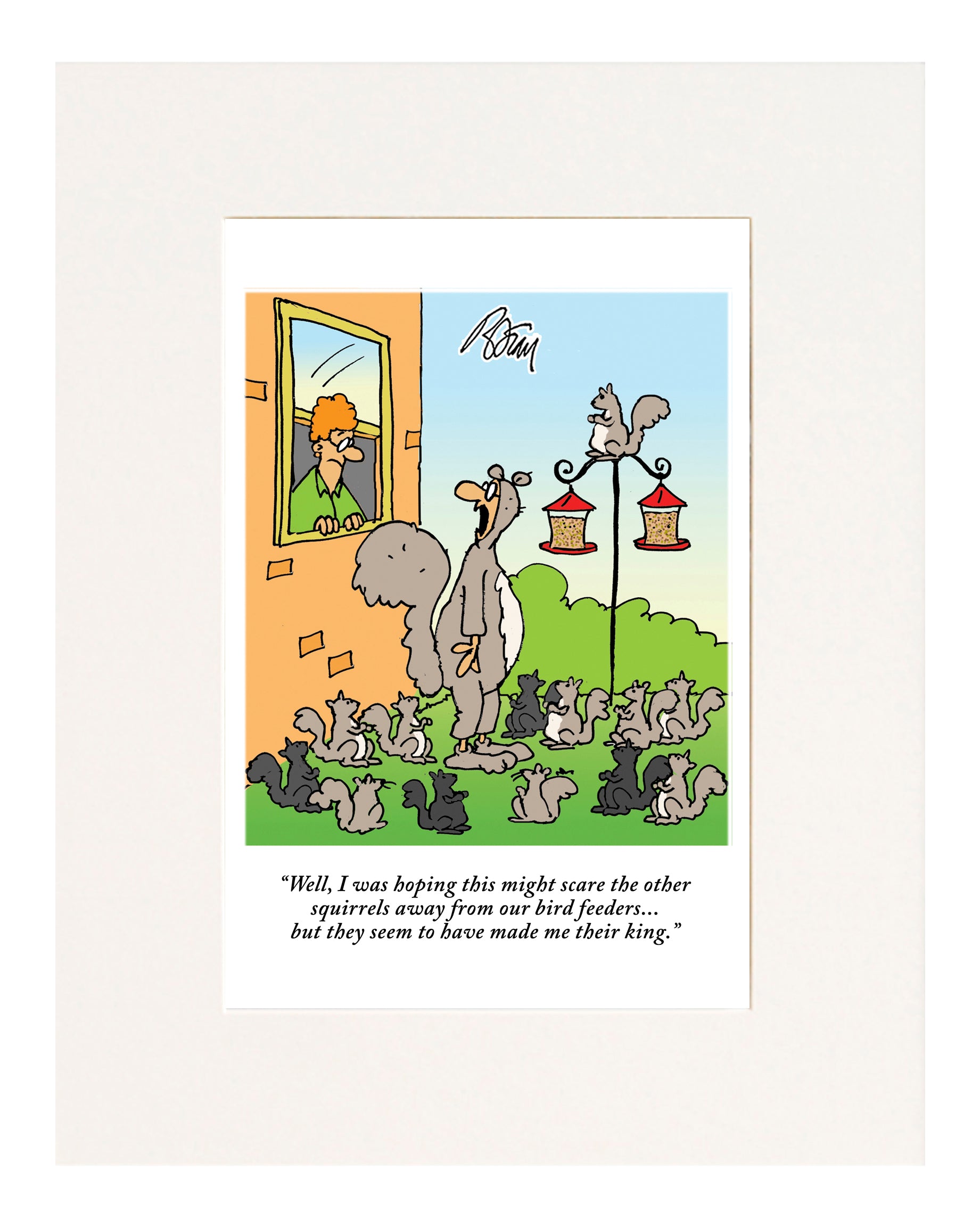 Brian Fray King of the Squirrels Cartoon Print – CartoonStock