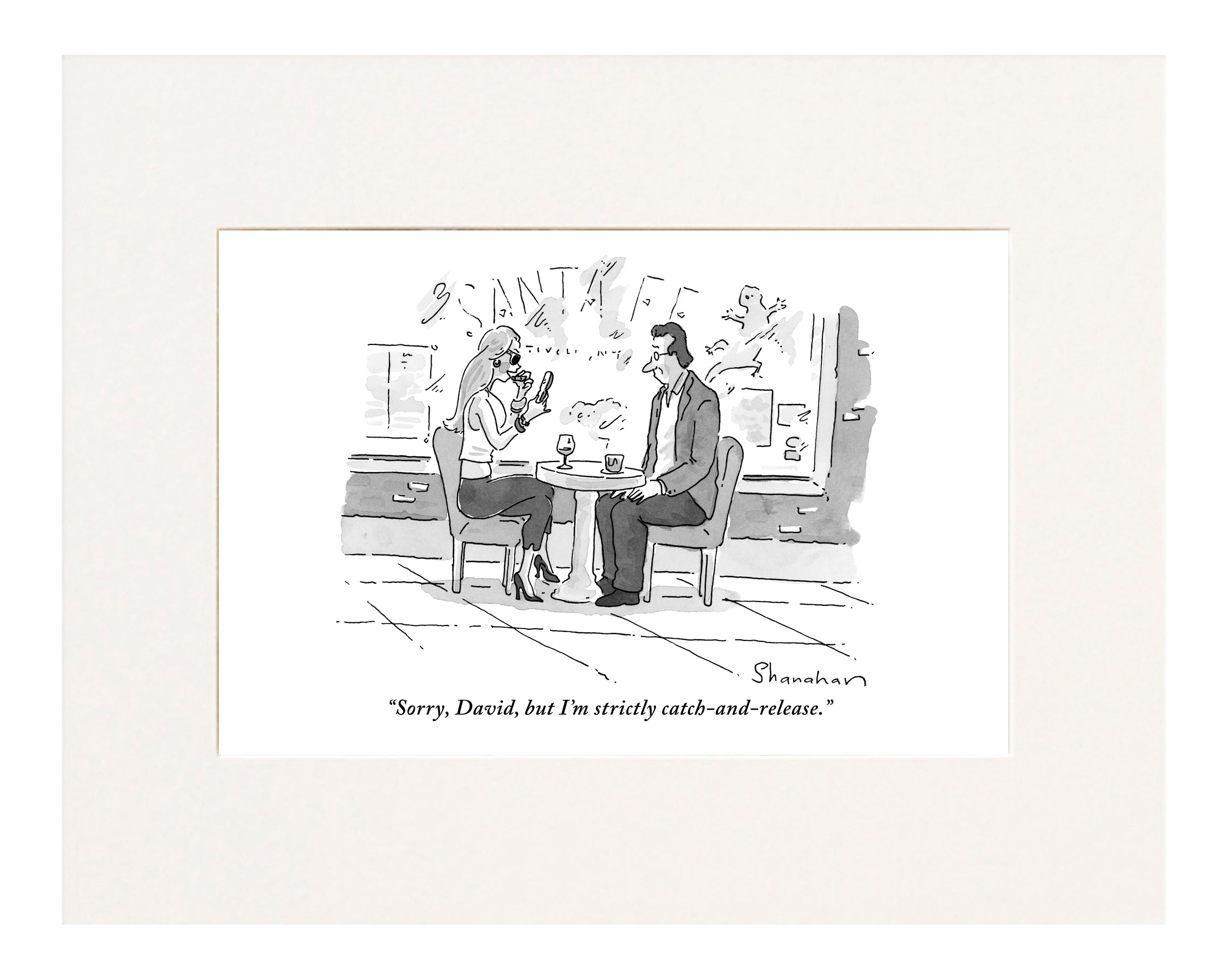 Danny Shanahan Strictly Catch and Release Cartoon Print – CartoonStock