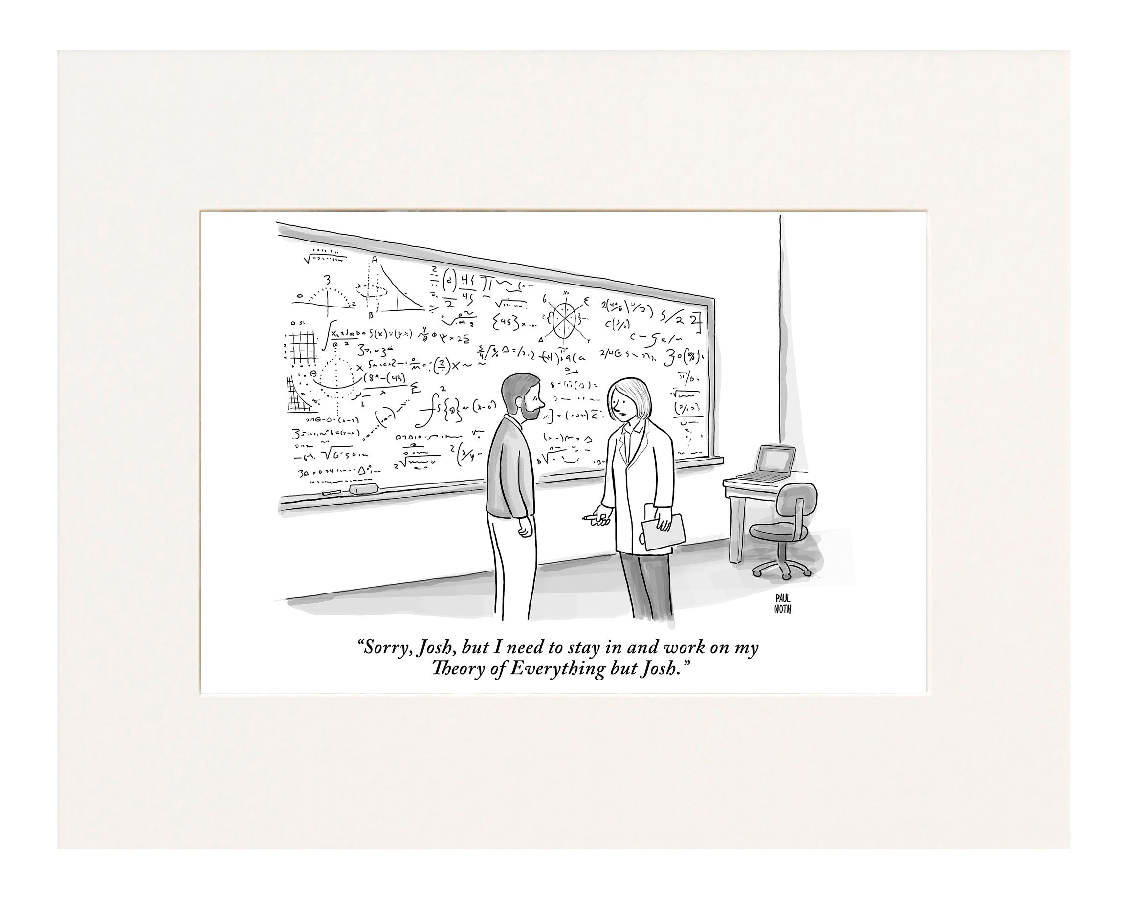 Paul Noth Theory of Everything Cartoon Print – CartoonStock