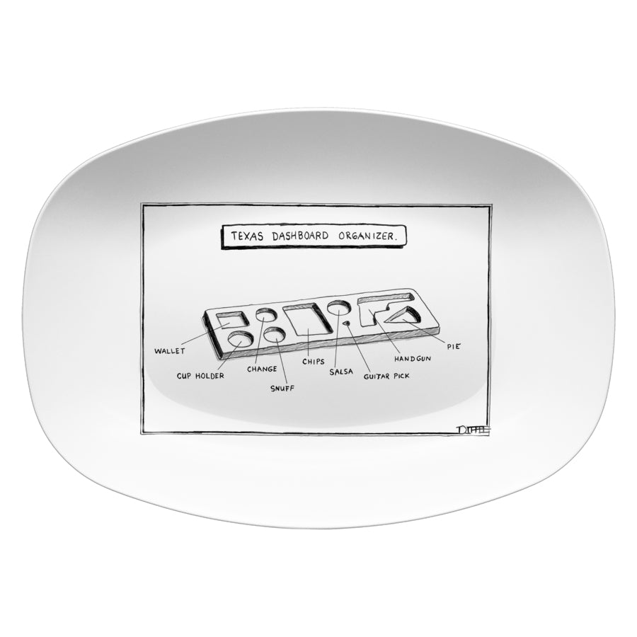 Matt Diffee Texas Dashboard Organizer Resin Serving Dish – CartoonStock